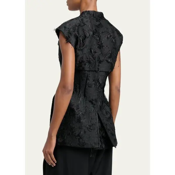 Proenza Schouler Cindle Chrysanthemum Jacquard Vest