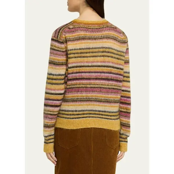 Isabel Marant Étoile Morine Striped Mohair-blend Sweater