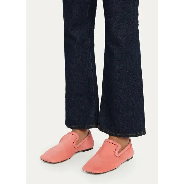 Bottega Veneta Kebir Calf Hair Whipstitch Loafers