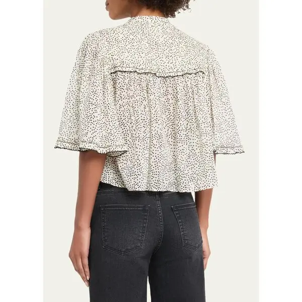 Isabel Marant Étoile Douna Polka-dot Blouse