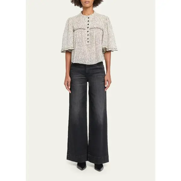 Isabel Marant Étoile Douna Polka-dot Blouse