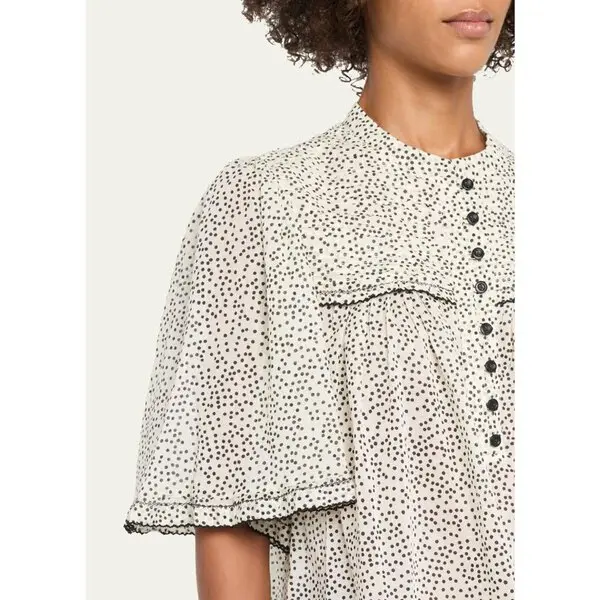 Isabel Marant Étoile Douna Polka-dot Blouse