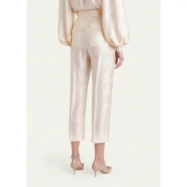 Valentino Garavani Satin Polka Dot Trousers