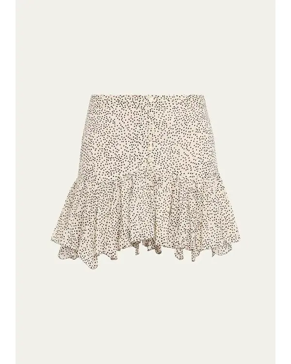 Isabel Marant Étoile Daneen Polka Dot Voile Mini Skirt