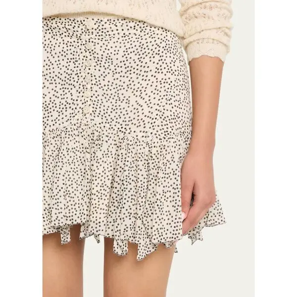 Isabel Marant Étoile Daneen Polka Dot Voile Mini Skirt