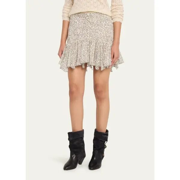 Isabel Marant Étoile Daneen Polka Dot Voile Mini Skirt