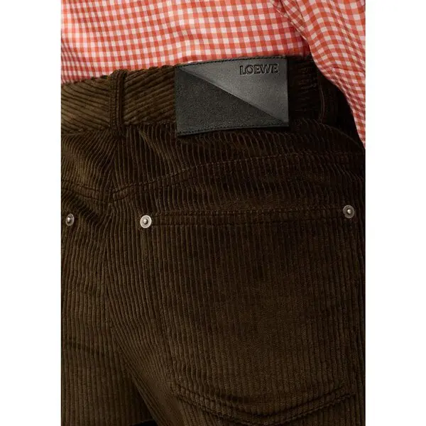 Loewe Mid-rise Corduroy Straight-leg Trousers