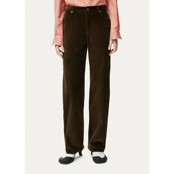 Loewe Mid-rise Corduroy Straight-leg Trousers