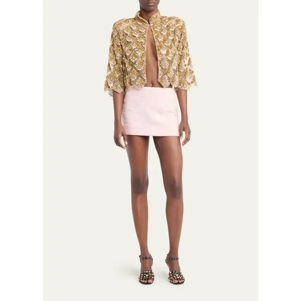 Valentino Garavani Boucle Tweed Mini Skirt