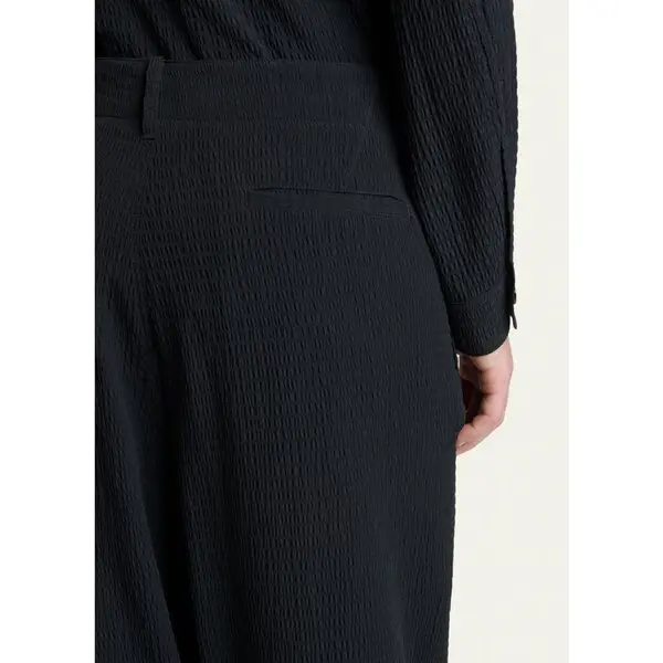 Giorgio Armani Seersucker Wide-leg Trousers