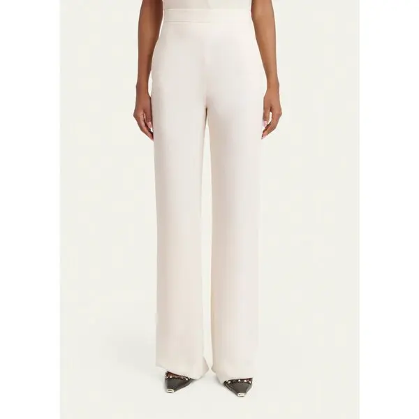 Valentino Garavani Silk Straight Trousers