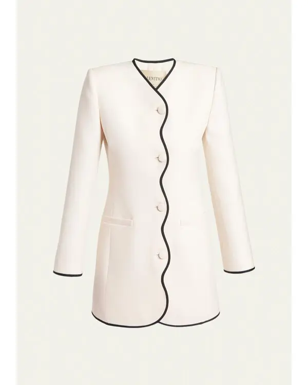 Valentino Garavani Wave Trim Minidress