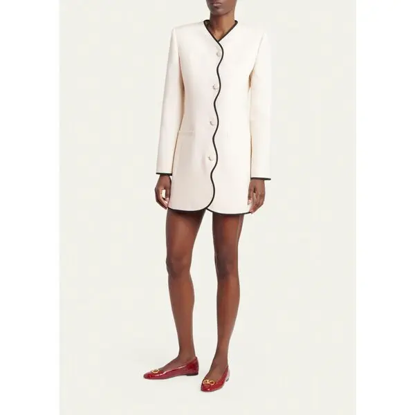 Valentino Garavani Wave Trim Minidress