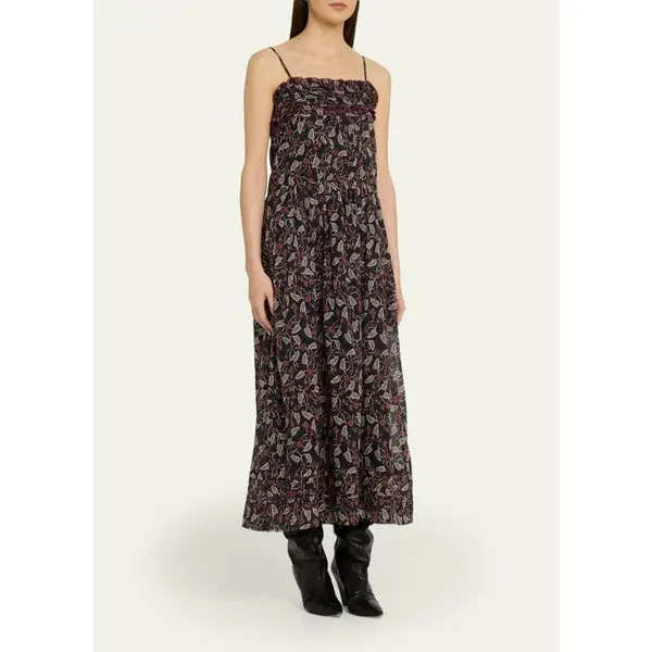 Isabel Marant Étoile Demy Floral Cotton Slipdress