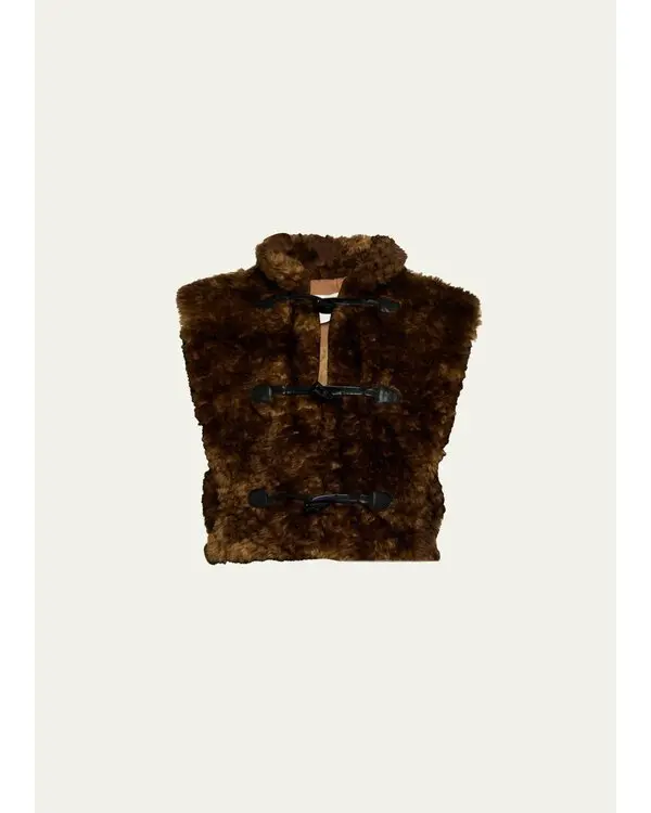 Isabel Marant Étoile Jocya Plush Vest - Brown