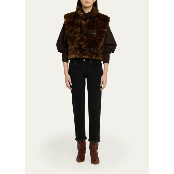 Isabel Marant Étoile Jocya Plush Vest - Brown