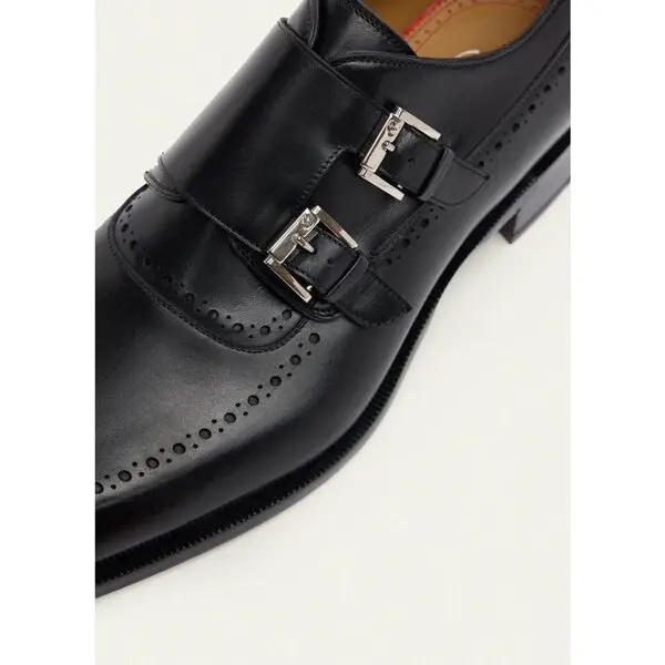 CHRISTIAN LOUBOUTIN Sartok Leather Double-monk Strap Loafers