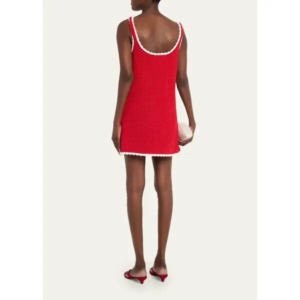 SEROYA Brianna Crochet Mini Dress