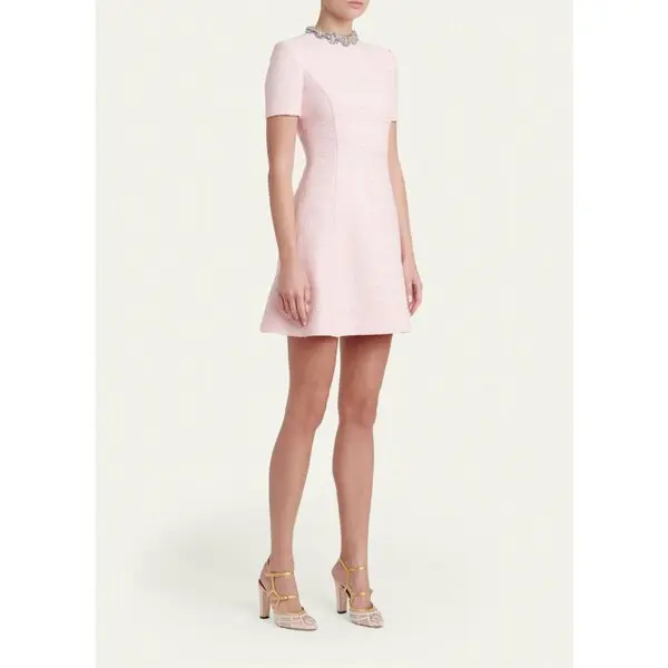 Valentino Garavani Embellished Gancini Minidress