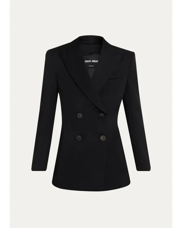 Giorgio Armani Double-breasted Slim Wool Blazer