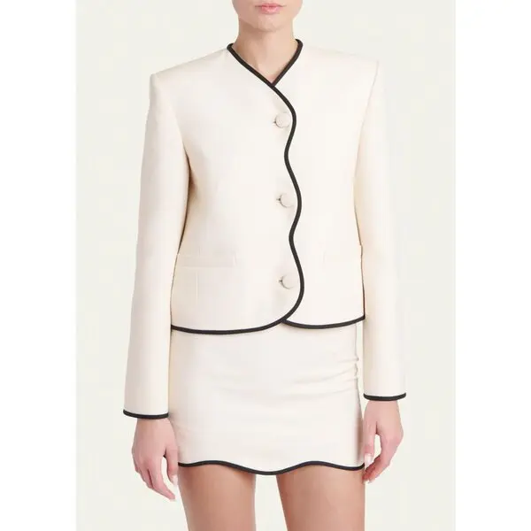 Valentino Garavani Virgin Wool Scallop Jacket