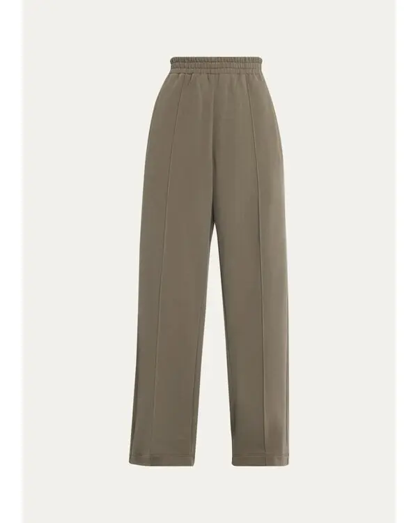 Brunello Cucinelli Cotton Pintuck Straight-leg Travel Pants