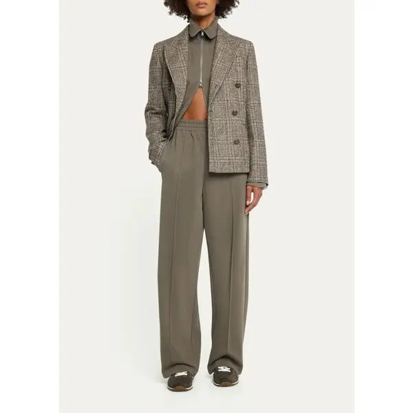 Brunello Cucinelli Cotton Pintuck Straight-leg Travel Pants