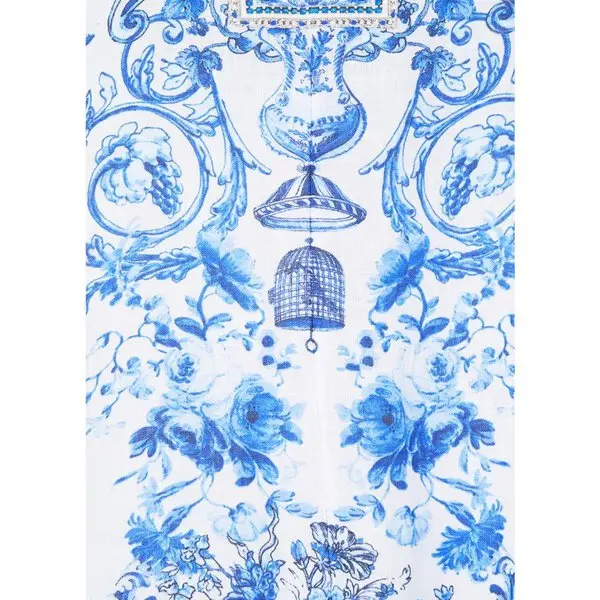 Camilla Wide Body Collared Kaftan Coverup