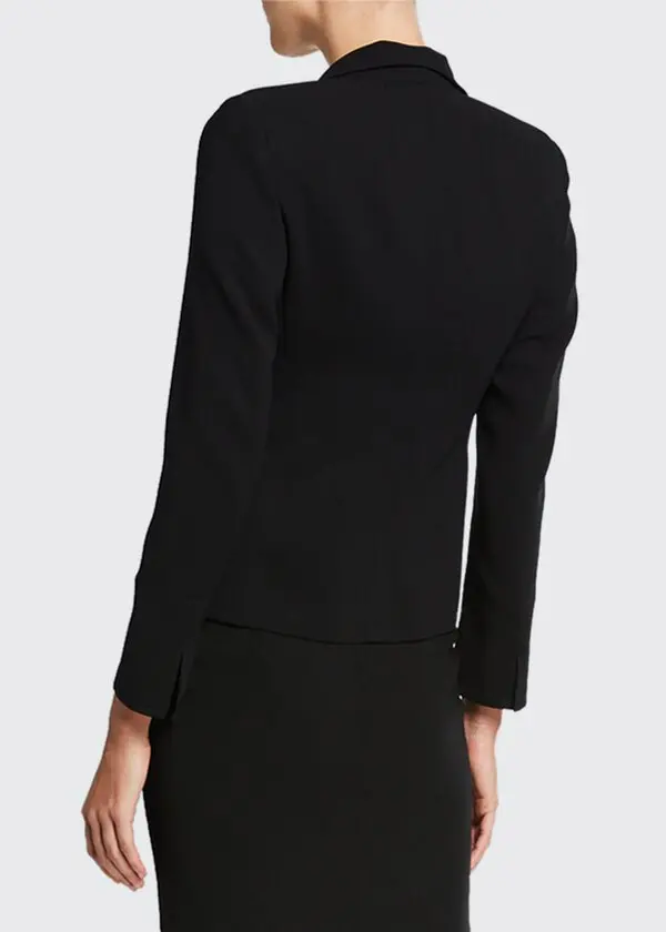 Akris Ocelia Slit Crepe Jacket