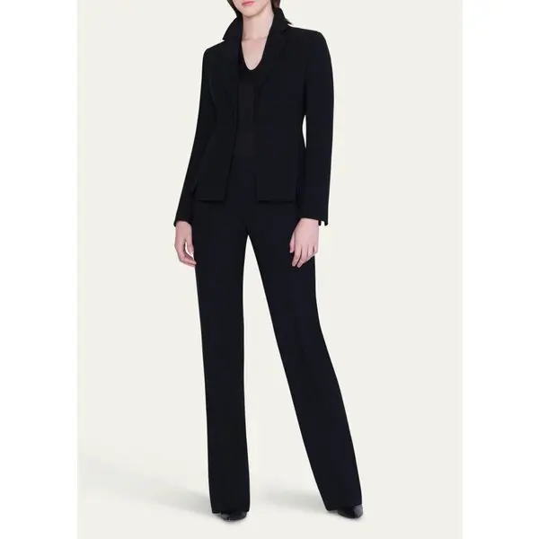 Akris Ocelia Slit Crepe Jacket