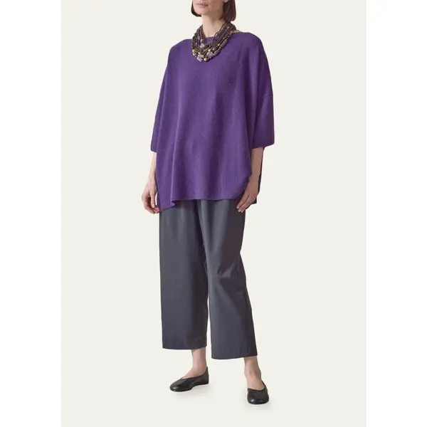 Eskandar Bateau-neck Moss Stitch Cashmere Sweater - Tincture