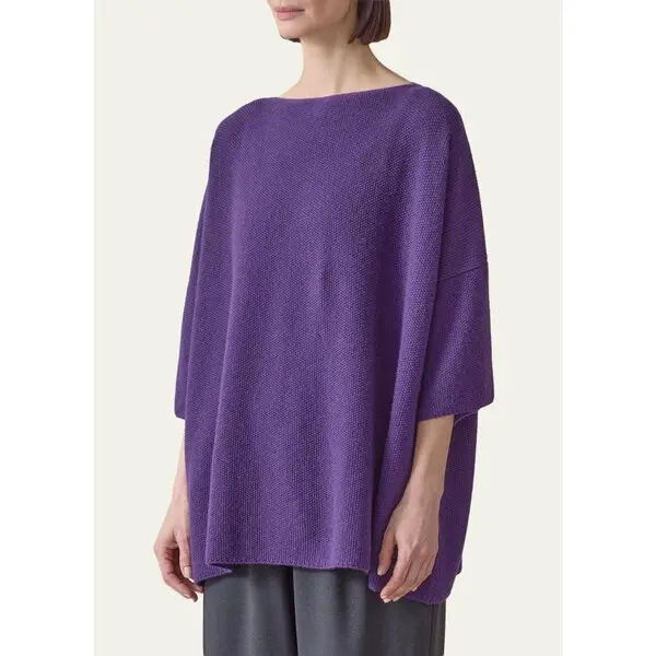 Eskandar Bateau-neck Moss Stitch Cashmere Sweater - Tincture