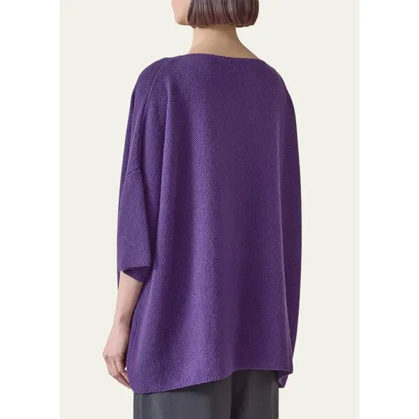 Eskandar Bateau-neck Moss Stitch Cashmere Sweater - Tincture