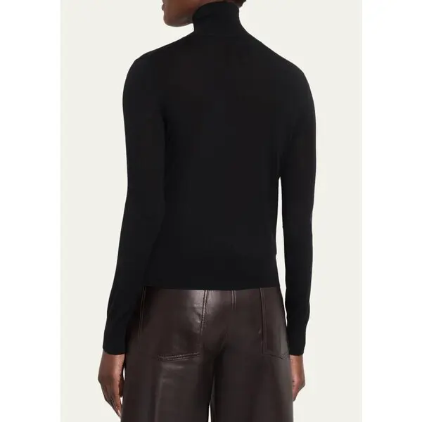 NILI LOTAN Larkin Merino Wool Turtleneck Sweater