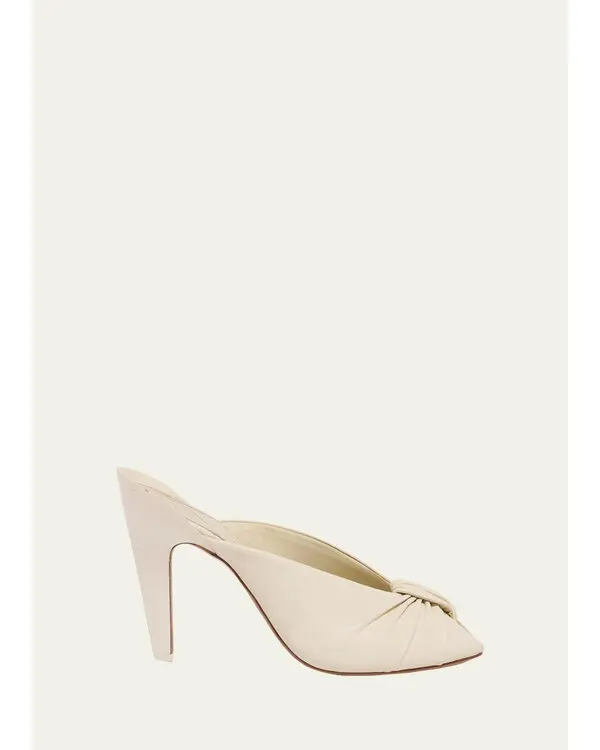 Chloé 95mm Suzie Knotted Leather Mules