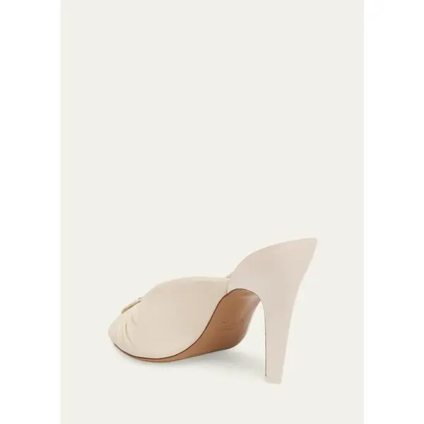 Chloé 95mm Suzie Knotted Leather Mules