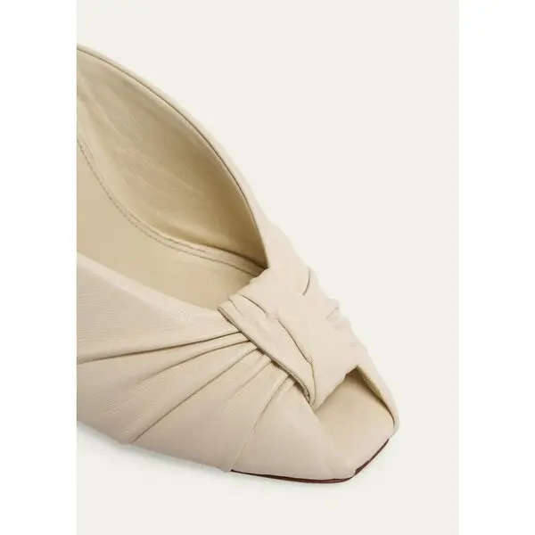 Chloé 95mm Suzie Knotted Leather Mules