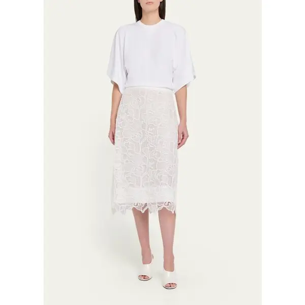 Simkhai Elissa Embroidered Column Skirt