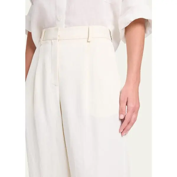 TWP Hudson St Pants In Coated Viscose Linen
