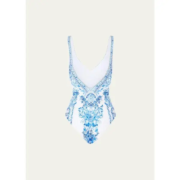 Camilla V-neck One-piece Swimsuit