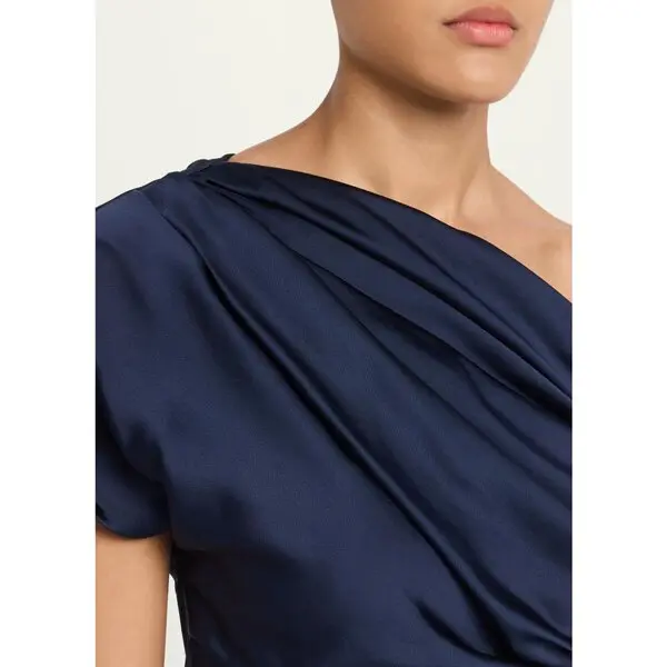 Simkhai Phoebe Draped Satin Top