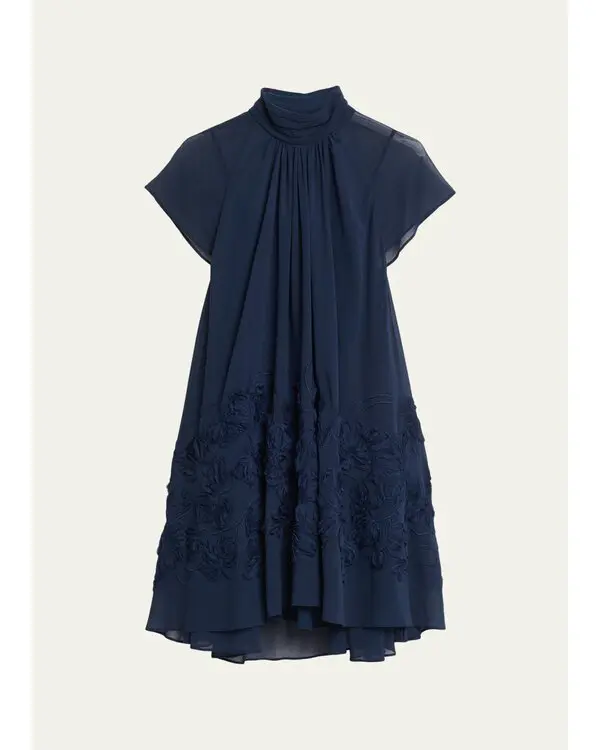 Simkhai Aveil Embroidered Organza Mini Dress