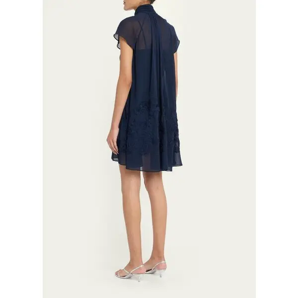 Simkhai Aveil Embroidered Organza Mini Dress