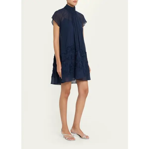 Simkhai Aveil Embroidered Organza Mini Dress