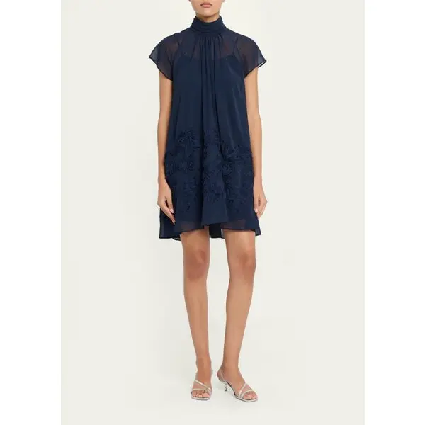 Simkhai Aveil Embroidered Organza Mini Dress