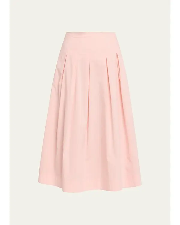 Simkhai Elora Poplin Midi Skirt