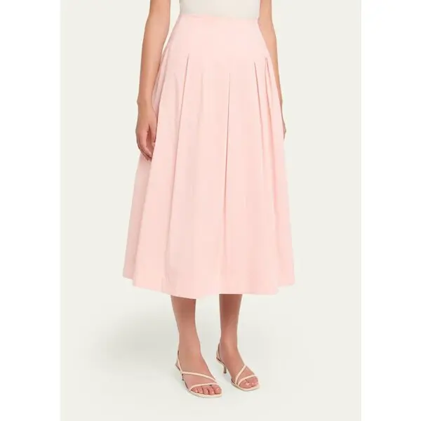 Simkhai Elora Poplin Midi Skirt