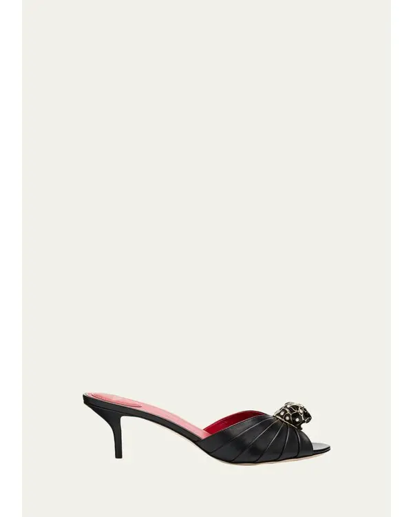 Valentino Garavani 55mm Pas De Chat Leather Mules