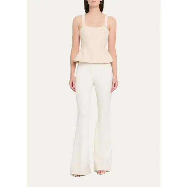 Simkhai April Cotton Faille Bustier Top