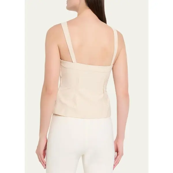 Simkhai April Cotton Faille Bustier Top